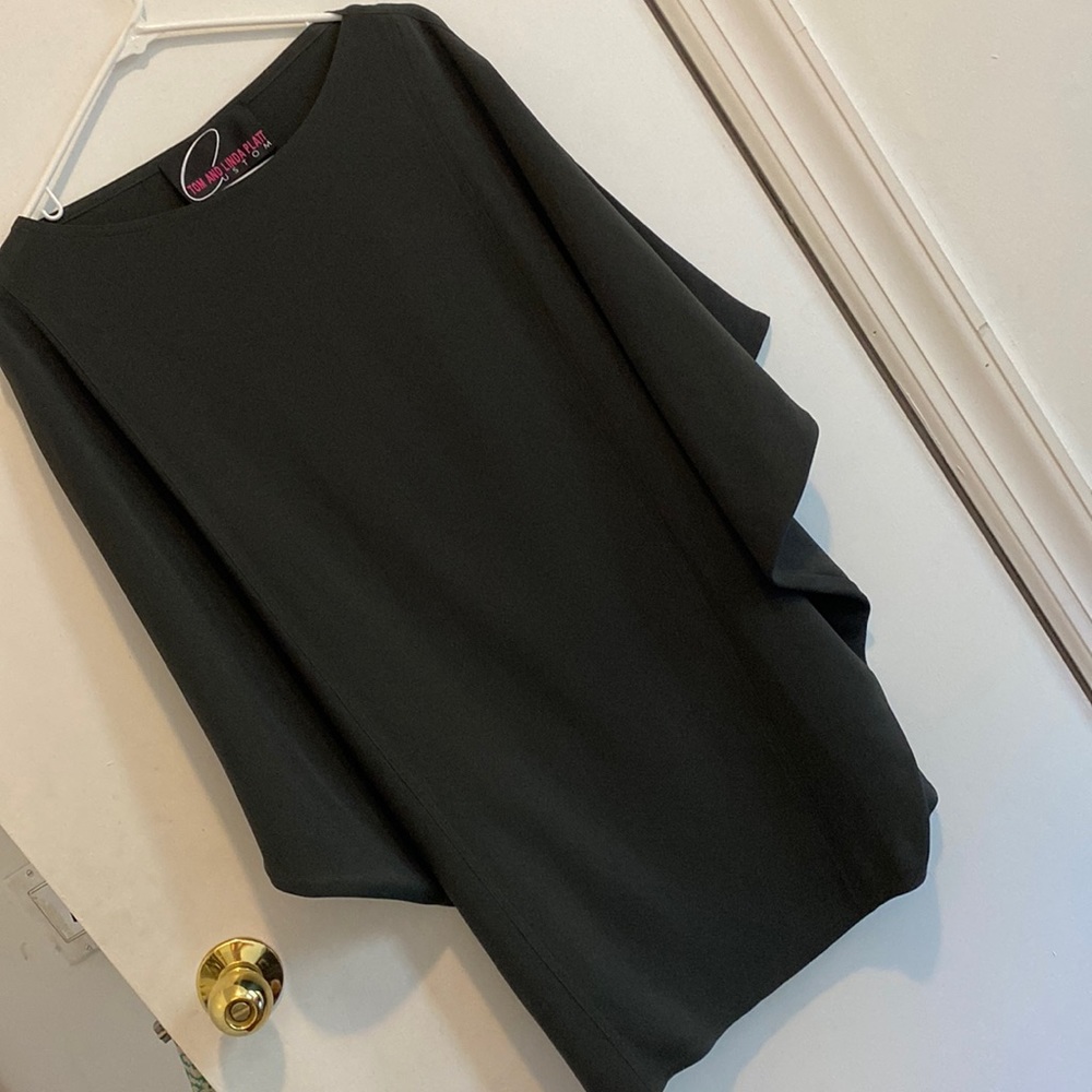 Tom And Linda Platt Matte Crepe Olive Size 6 Parachut… - Gem